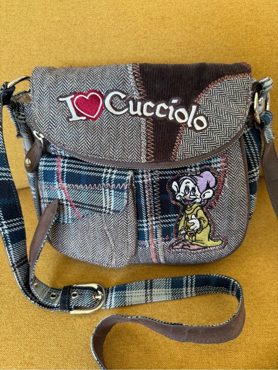 Disney | Bags | Disney Seven Dwarfs Dopey Patchwork Crossbody Bag Italy ...
